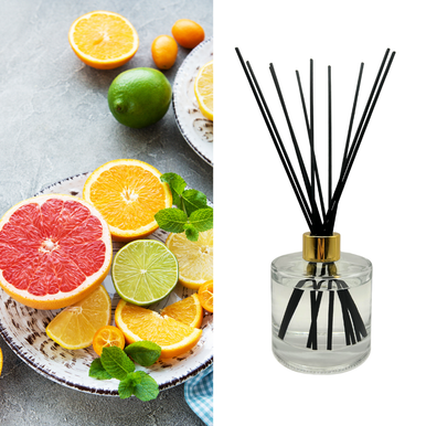 Lime Basil Mandarin Reed Diffuser Set Wicked Earth