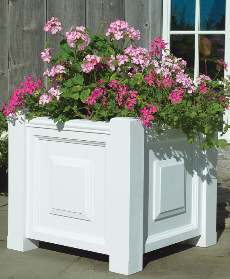 Square Paneled Planter Box