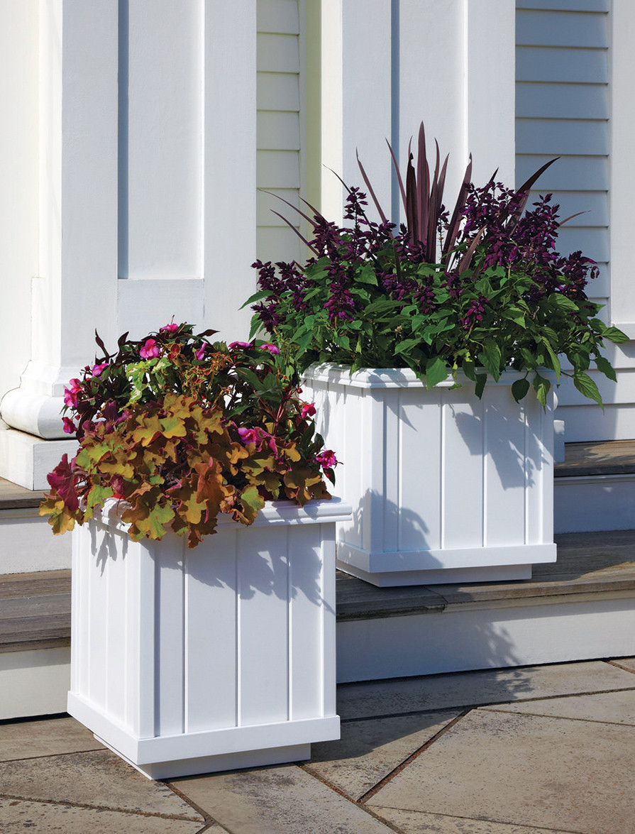 Square Paneled Planter Box