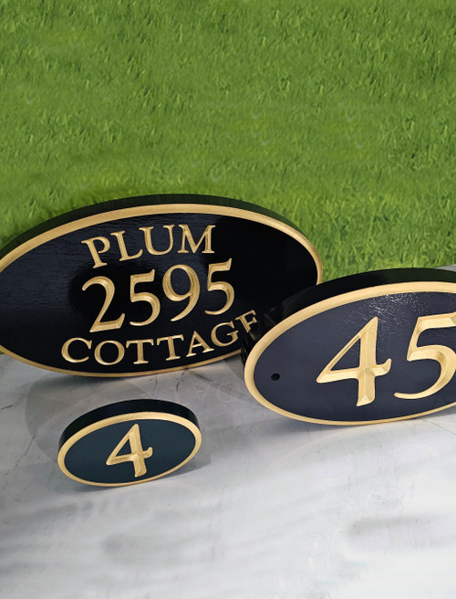 One-Sided Oval Sign - Small