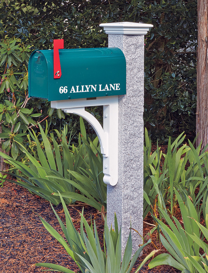 Gray Rock Granite Mail Post