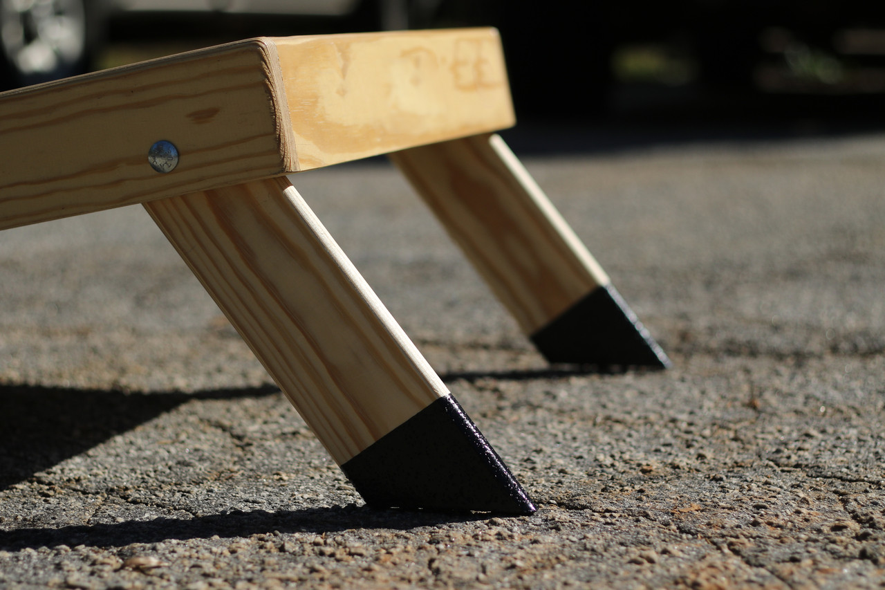 Rhino Lined Legs for Cornhole Boards – Enhanced Durability and Grip