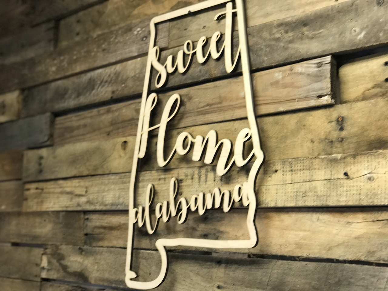 State Cutout with Sayings