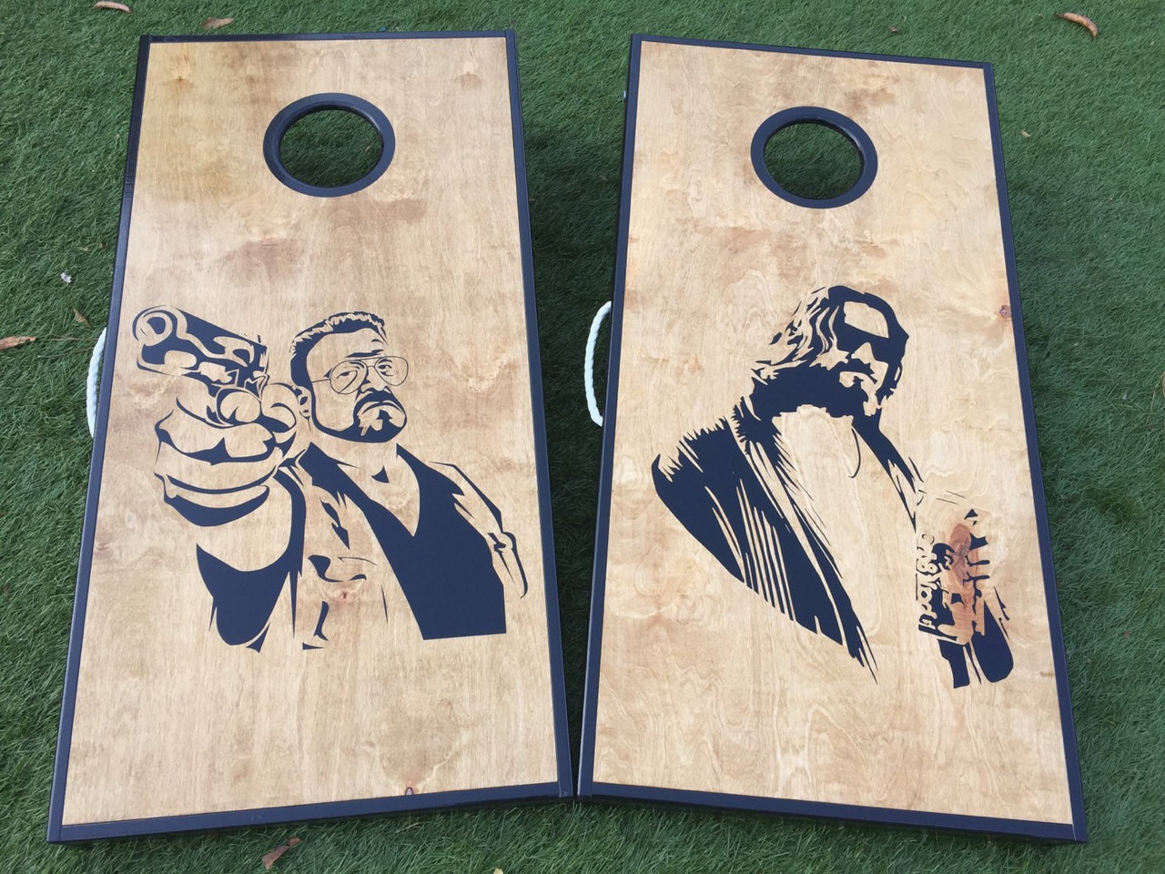 The Big Lebowski Cornhole Board Set - West Georgia Cornhole