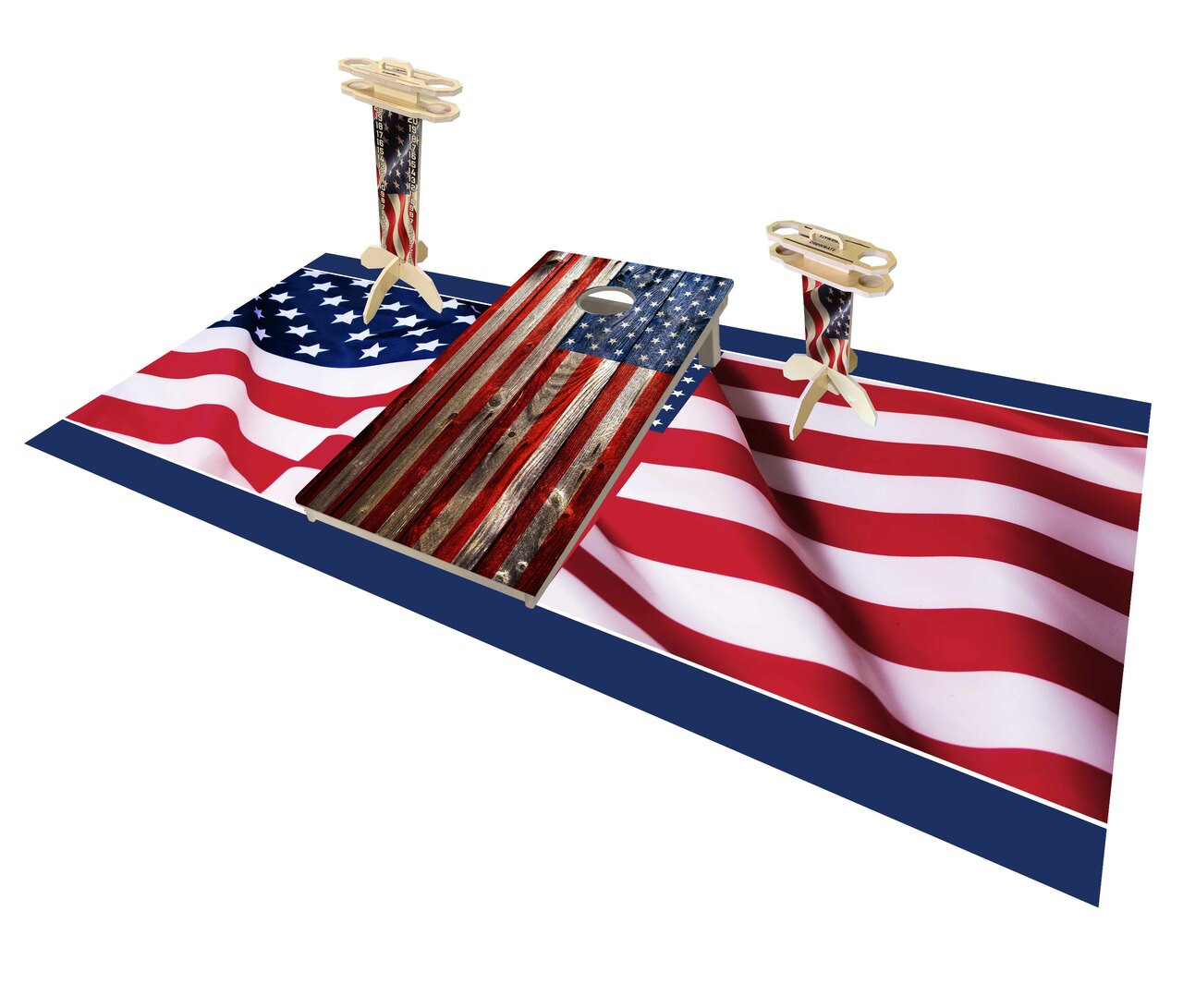 Patriotic Theme Bundle 2 Acl Approved Cornhole Board Set West