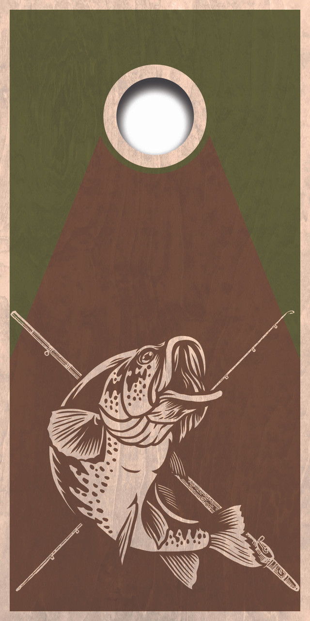 Fishing Theme 2 - ACL Approved Cornhole Board Set - West Georgia Cornhole