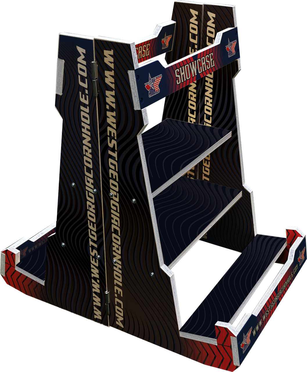 CUSTOM - SHOWCASE - Board Stand - West Georgia Cornhole