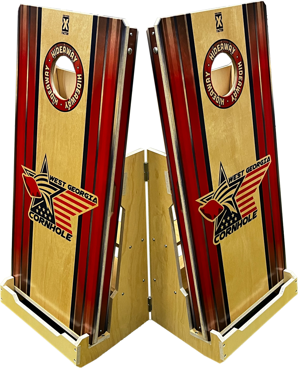 CUSTOM - SHOWCASE - Board Stand - West Georgia Cornhole