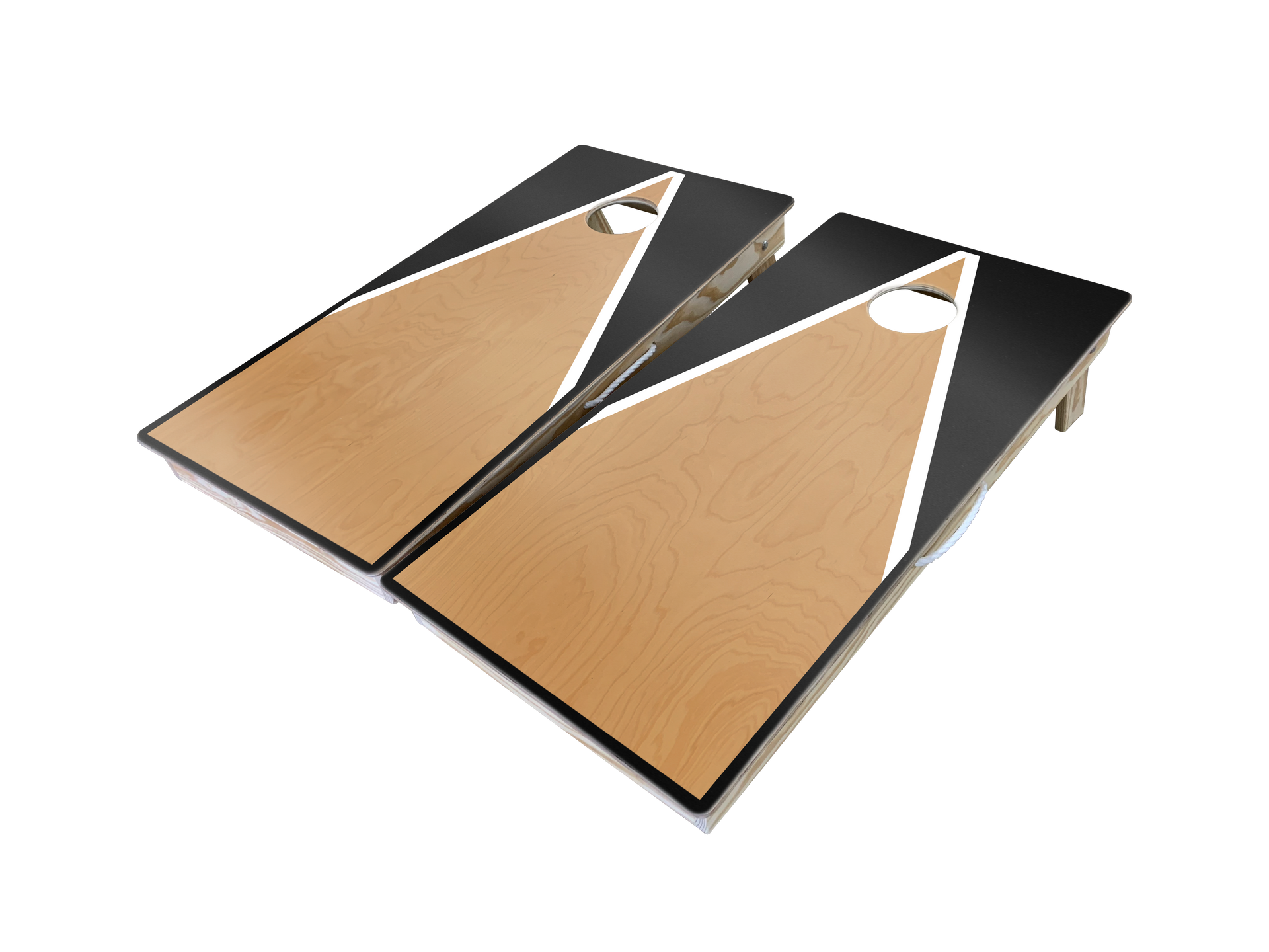 Tri Stained Triangle Custom Cornhole Set West Georgia Cornhole