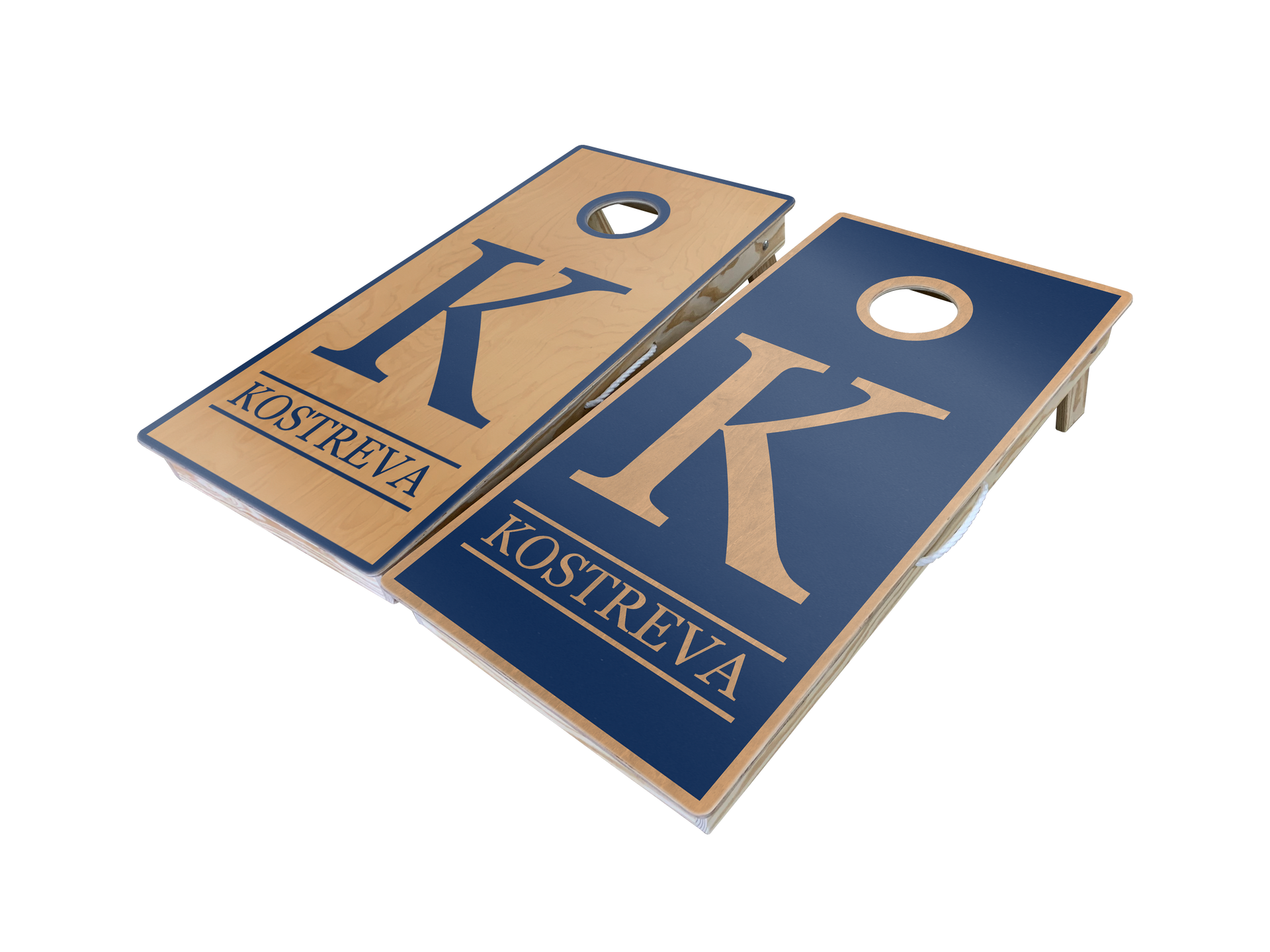 "Johnson" Inverse Design Custom Cornhole Boards - West Georgia Cornhole