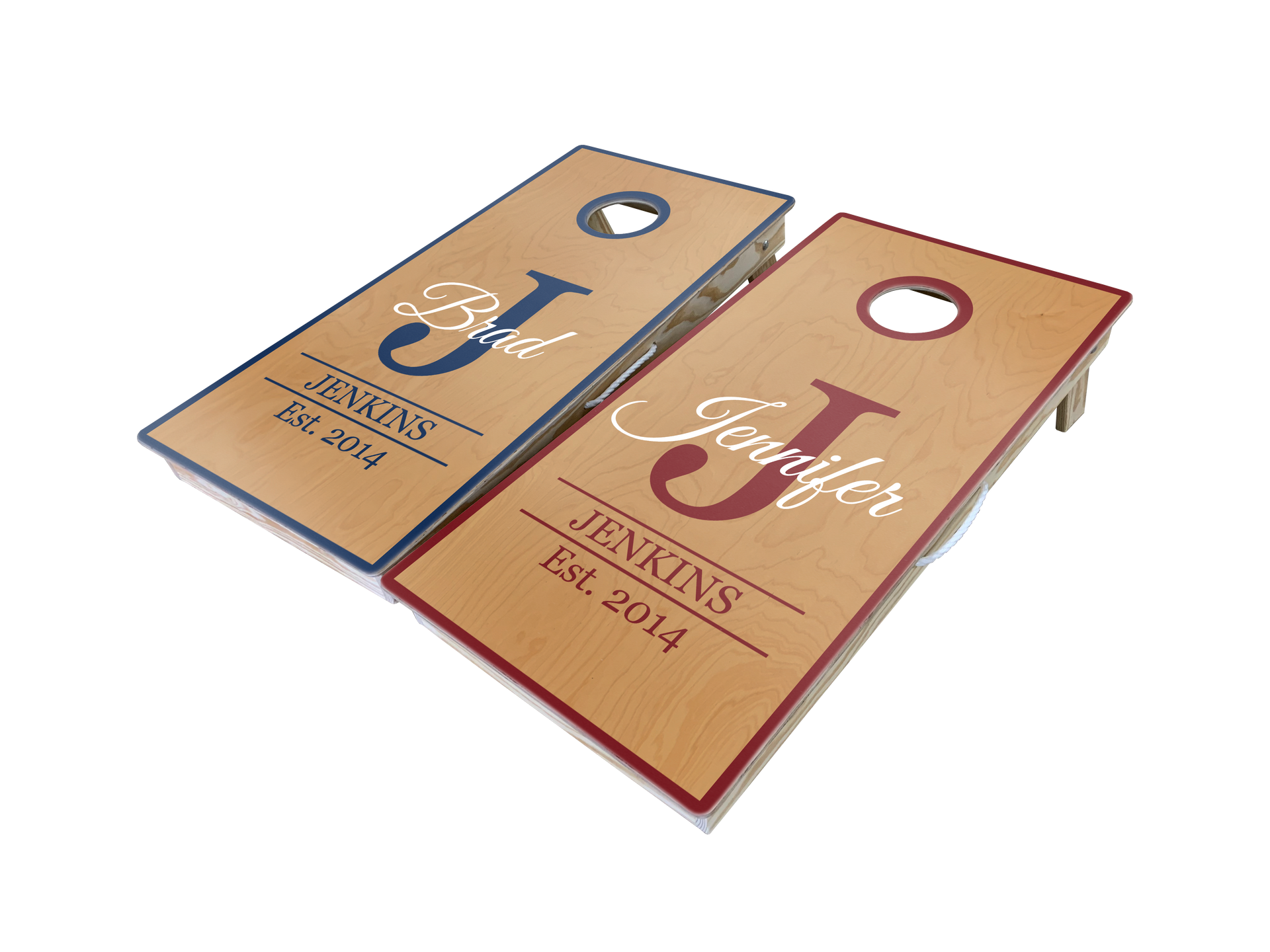 Barnwood Design Custom Cornhole Board Set - West Georgia Cornhole