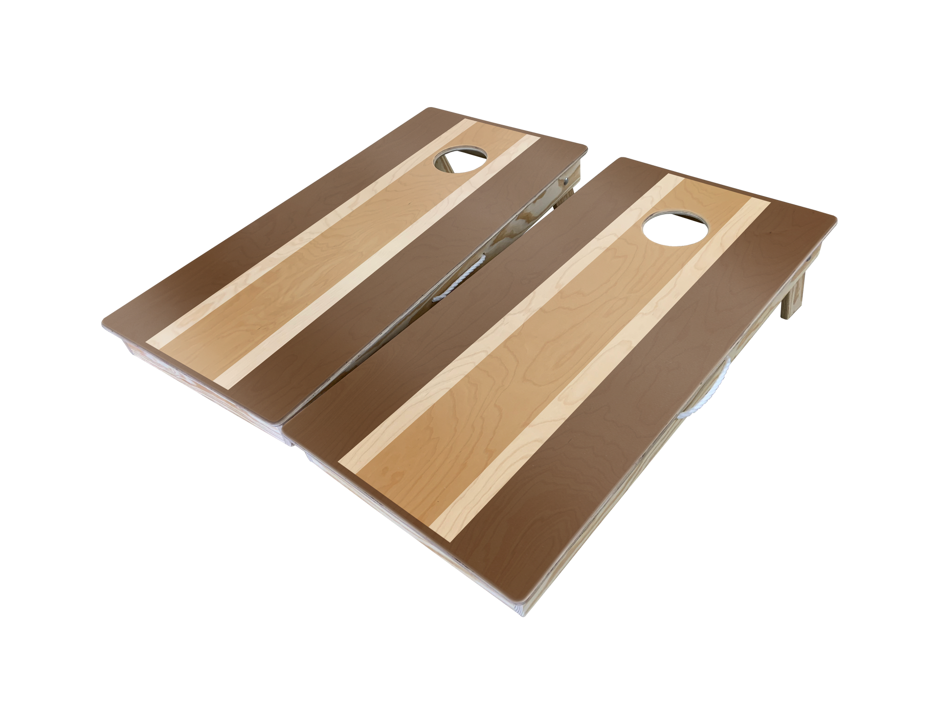 Classic Striped Custom Cornhole Set - West Georgia Cornhole