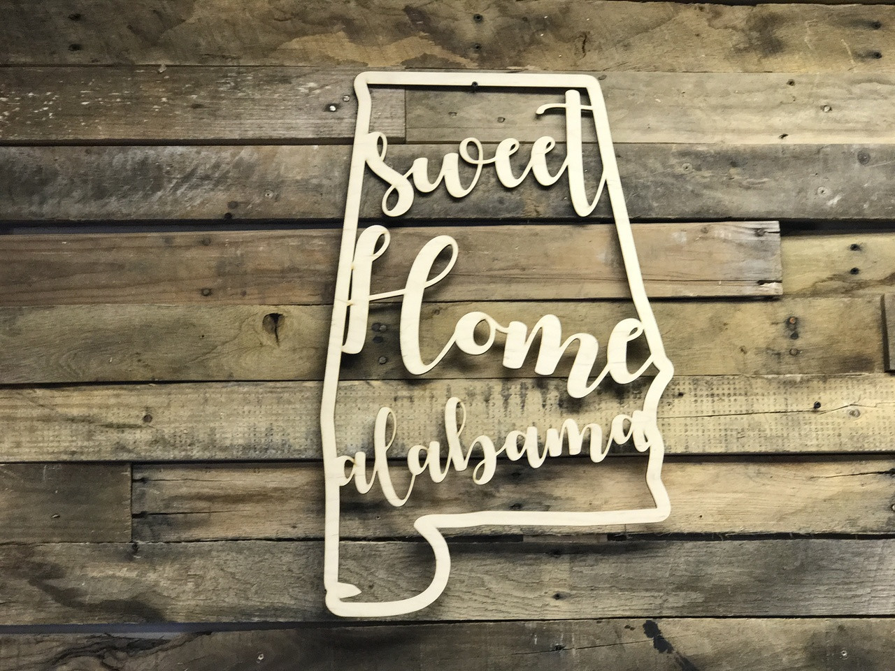 State Cutout with Sayings