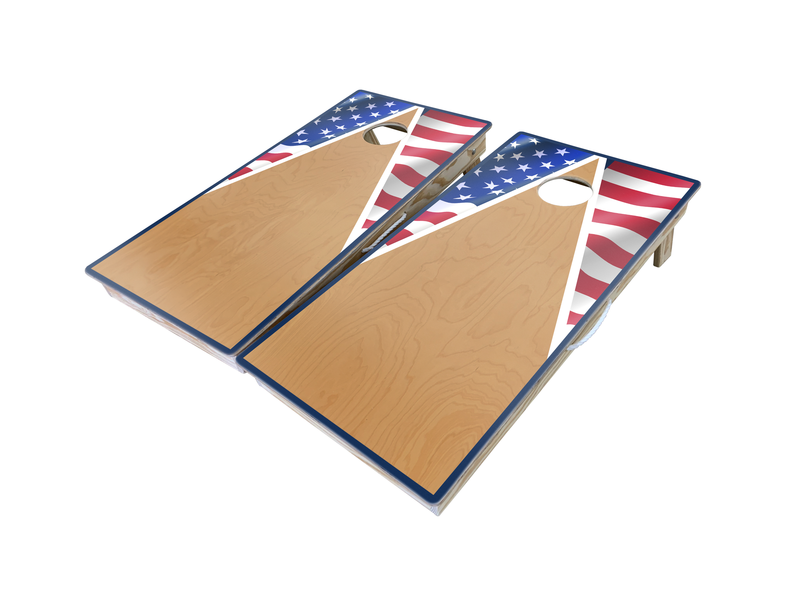 Stained Stripe Custom Cornhole Set West Georgia Cornhole