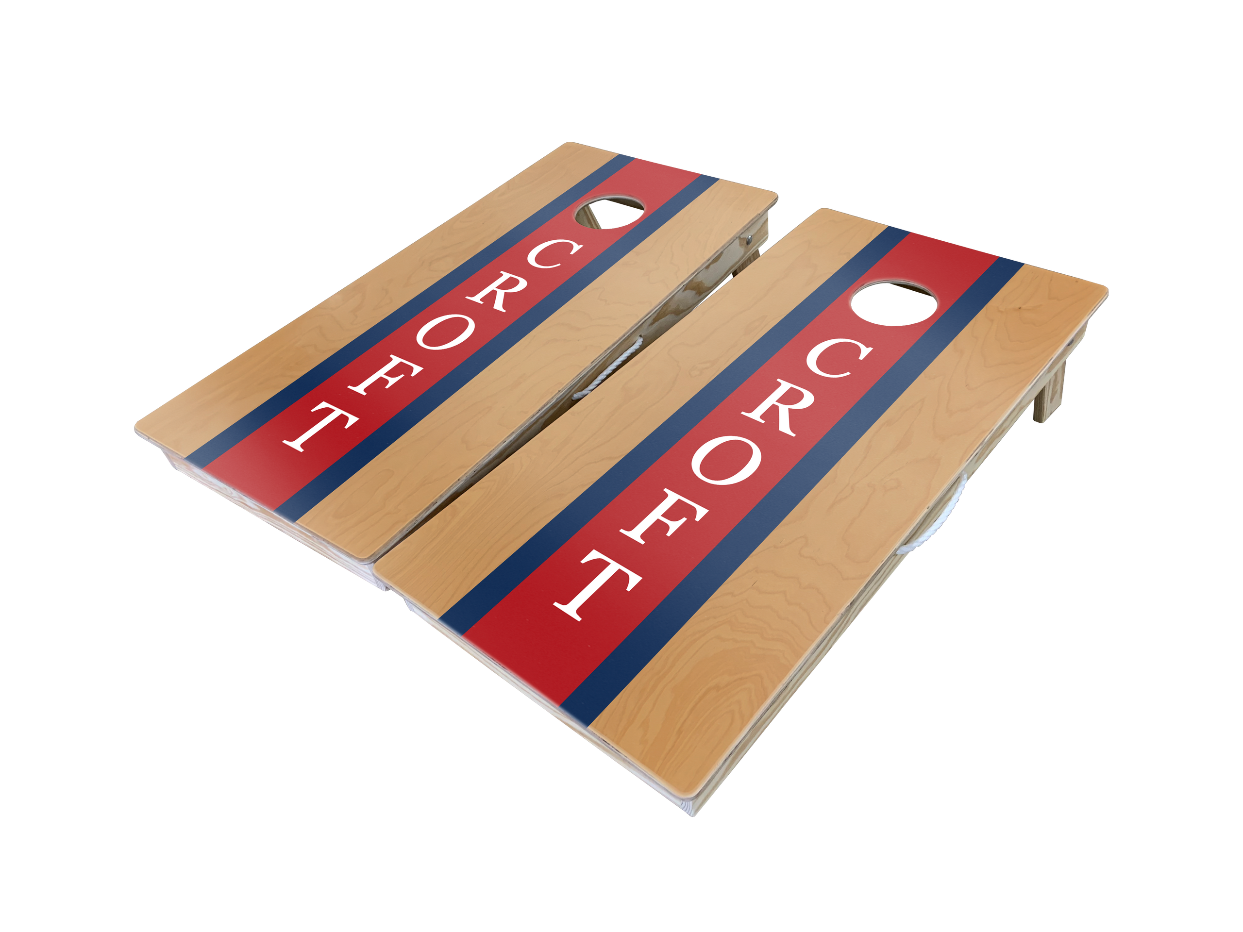 Personalized Stripe Custom Cornhole Set - West Georgia Cornhole