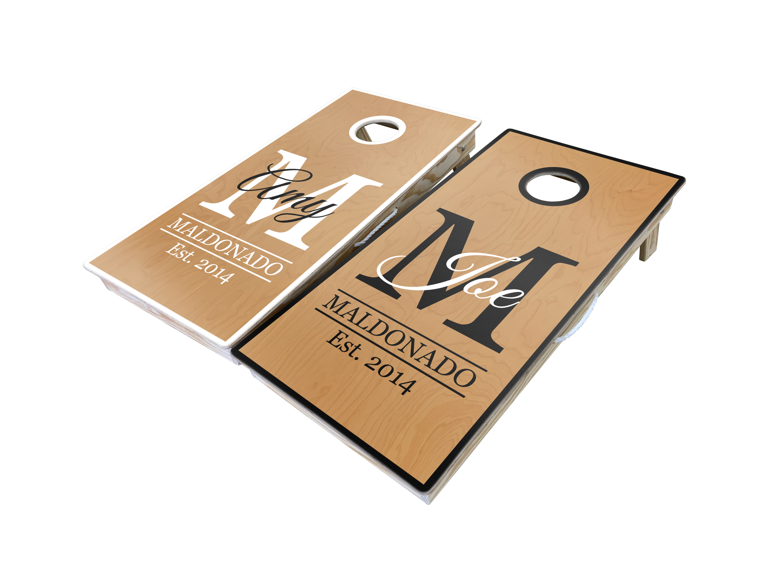 Barnwood Design Custom Cornhole Board Set - West Georgia Cornhole