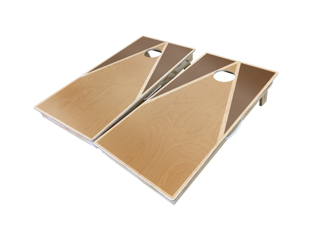 Dual Stained Triangle Cornhole Board Set - West Georgia Cornhole