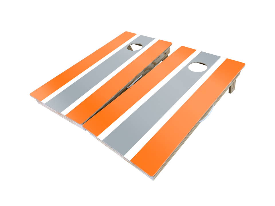 Classic Striped Custom Cornhole Set - West Georgia Cornhole