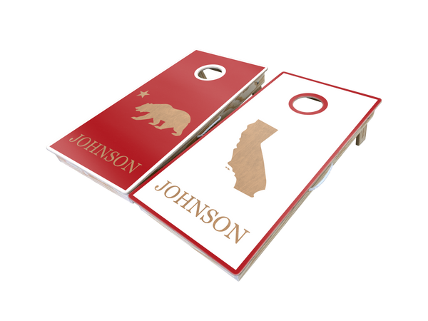"Johnson" Inverse Design Custom Cornhole Boards - West Georgia Cornhole