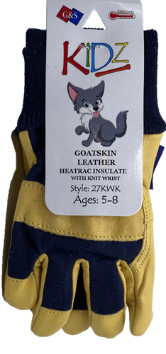 KIDZ™ 27KW Top Grain Insulated Goatskin Palm Kids Work Gloves - The ...
