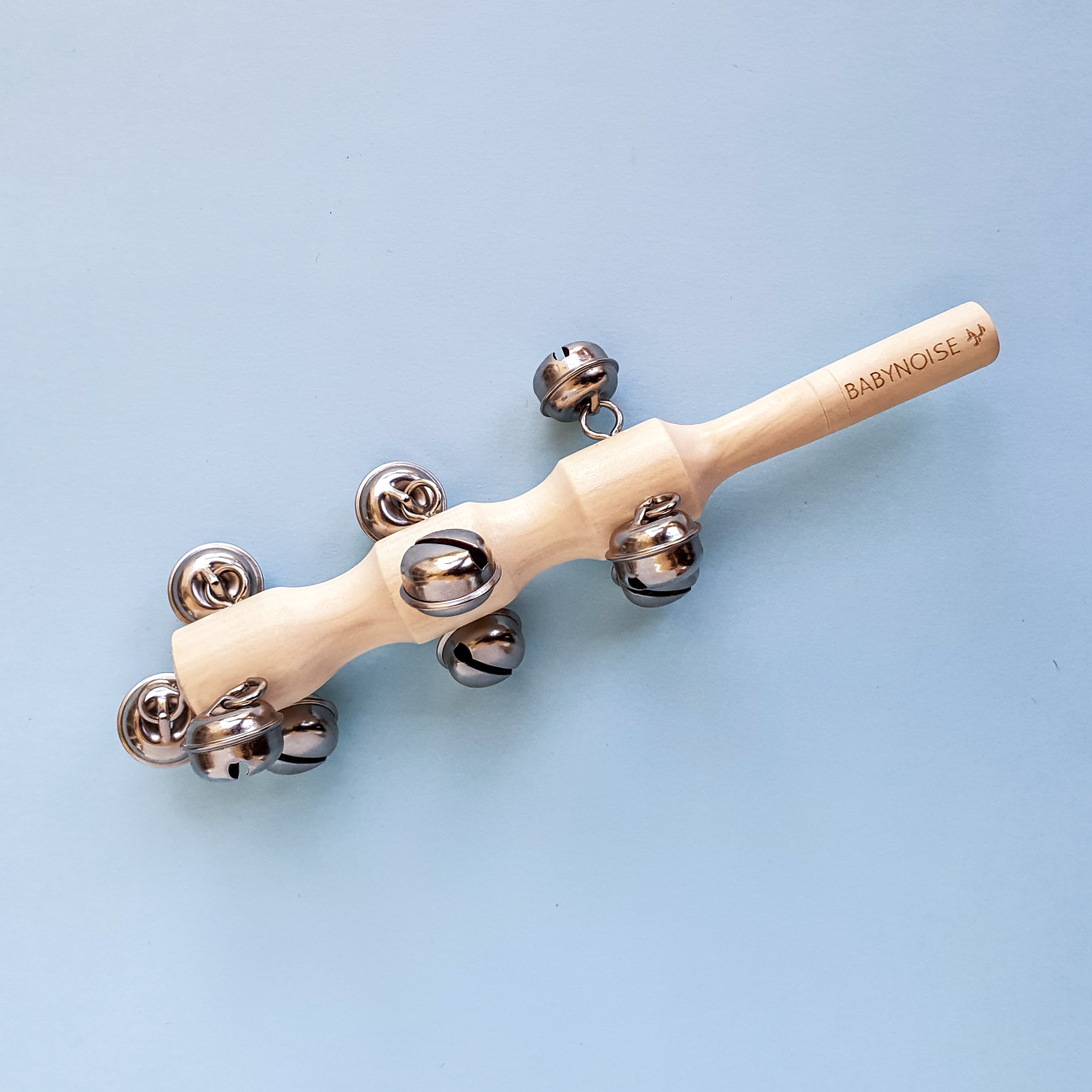 Babynoise Wooden Toy Bar Bell Shaker | Endless Play