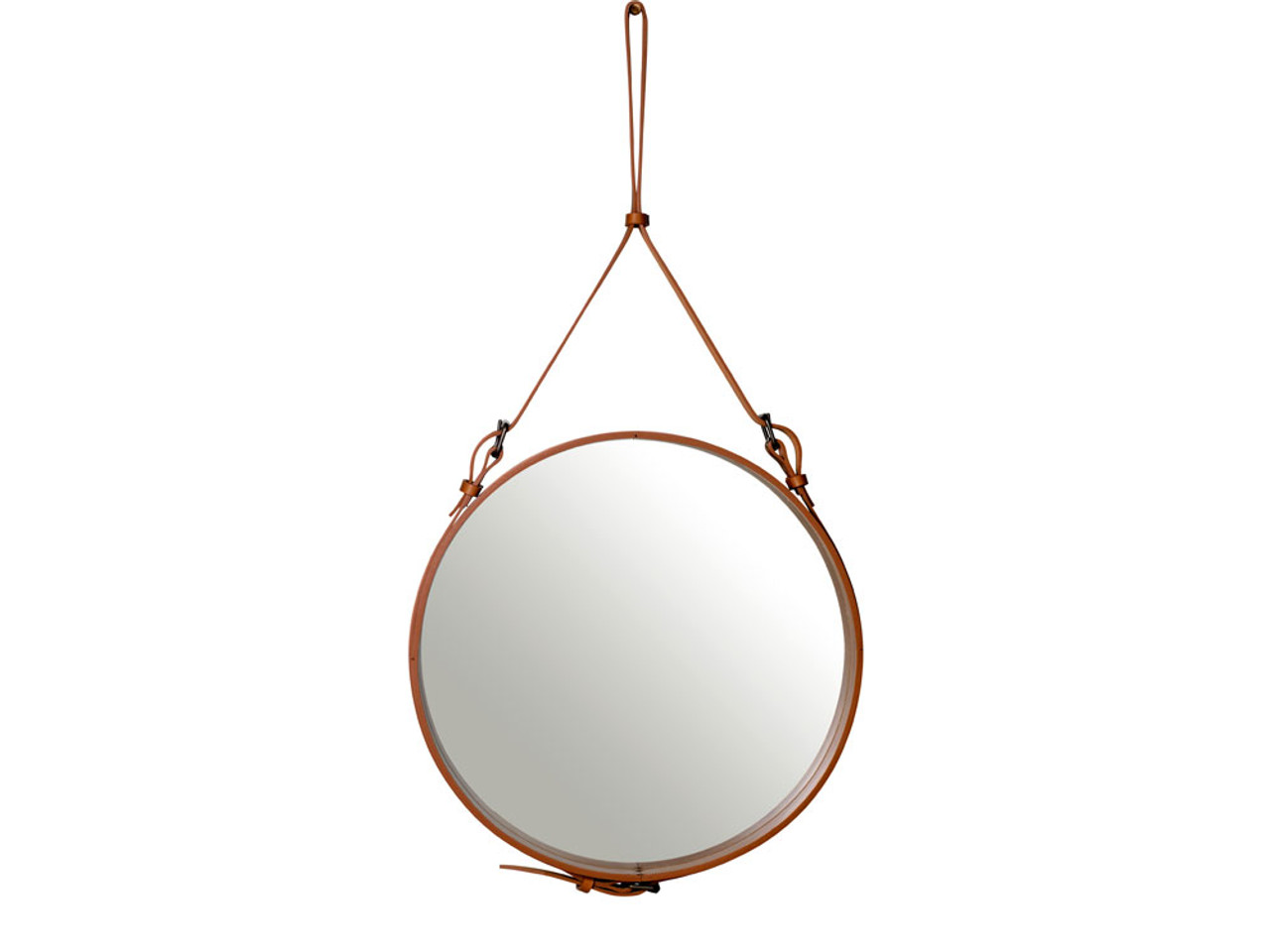 Gubi Adnet Circular Mirror by Jacques Adnet - Chaplins Gubi Adnet Circular Mirror by Jacques Adnet - Chaplins
