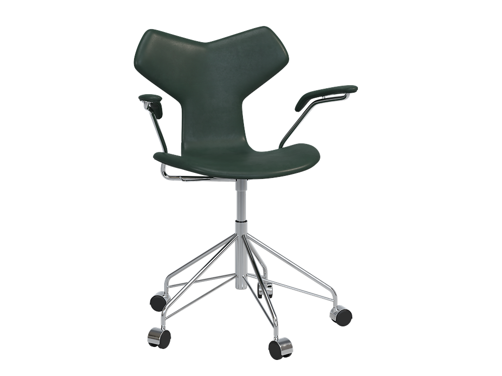 Fritz Hansen Grand Prix Swivel Chair by Arne Jacobsen - Chaplins