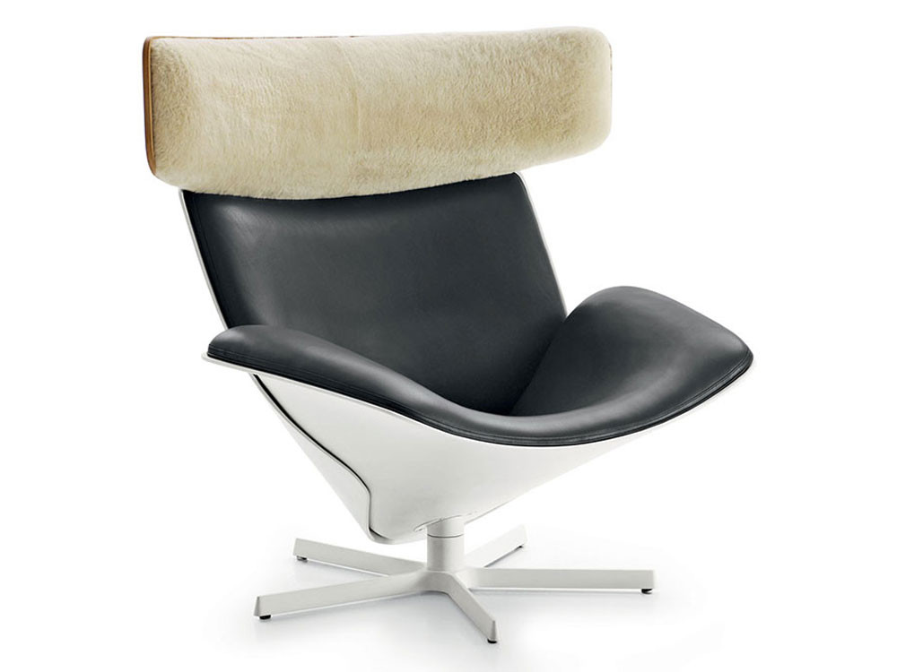 B&B Italia Mart Swivel Relax MPRN Lounge Chair - Chaplins