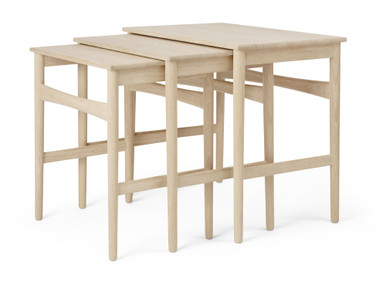 Carl Hansen & Son CH004 Nesting Tables by Hans J. Wegner - Chaplins