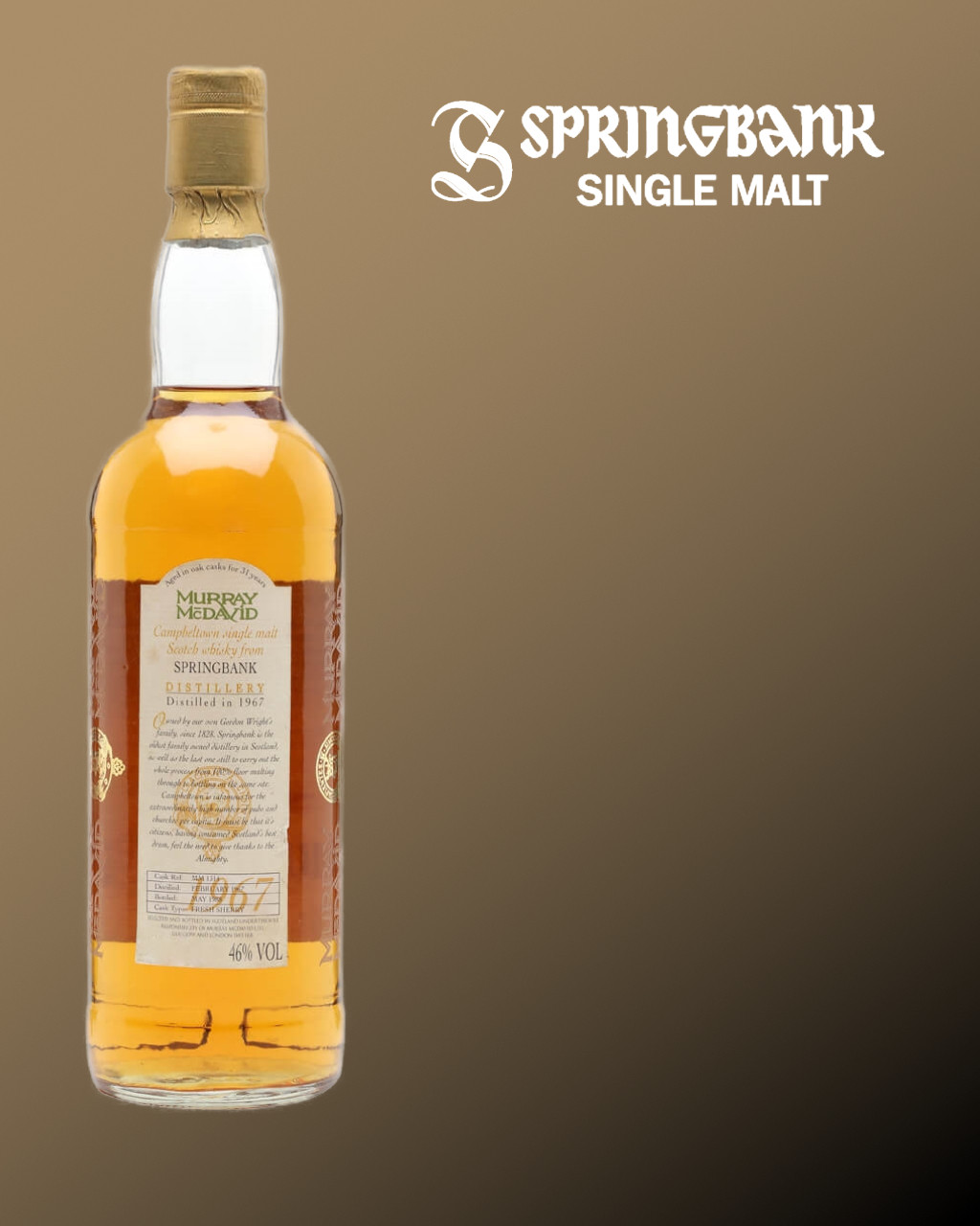Springbank 31 Year Old Murray McDavid | primitus fine wines