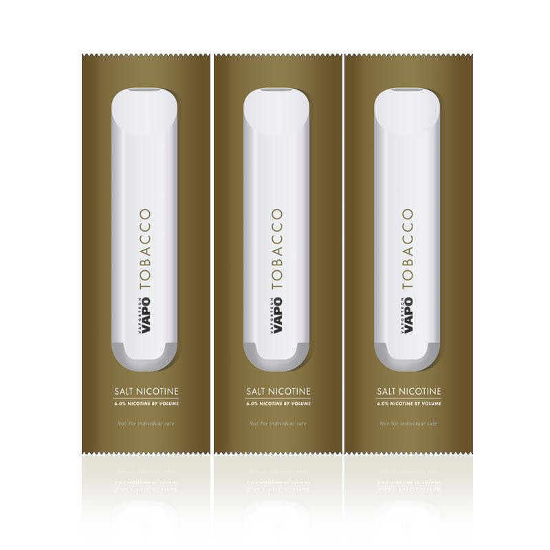 Tobacco 3-Pack Disposable Vape E-Cig | FREE SHIPPING! | Drip Tip Vapes