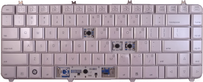 HP DV Series DV4-1028TX (White) Laptop Keyboard Replacement ...