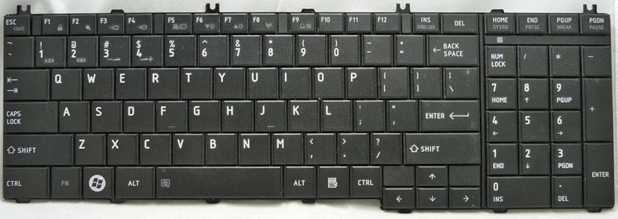 Toshiba Satellite L655-S5165 (Black Matte) Laptop Keyboard Replacement ...