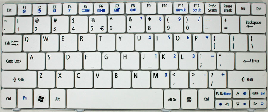 Acer Aspire 1430 (White) Laptop Keyboard Replacement | LaptopKeyboard.com