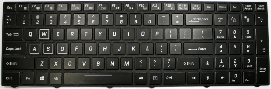 Sager NP Series NP8957 Laptop Keyboard Replacement | LaptopKeyboard.com