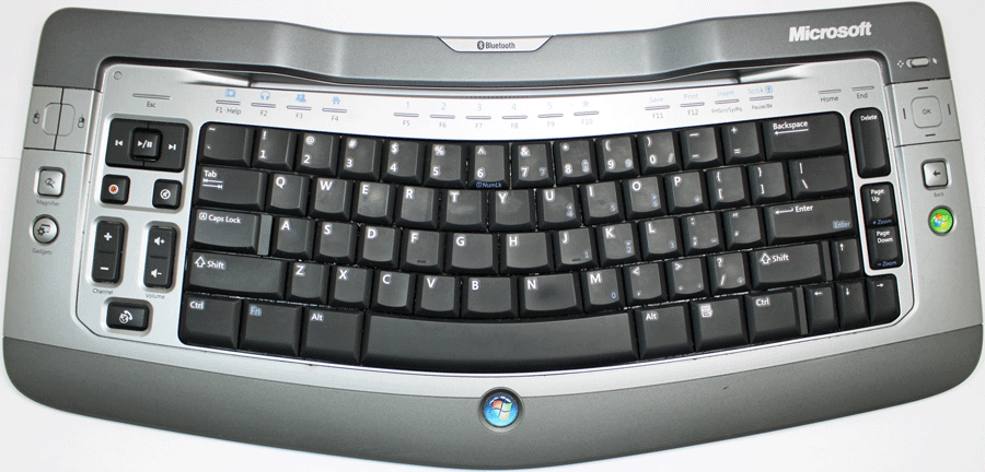 Microsoft Wireless Entertainment Keyboard 7000 1073 Laptop Keyboard ...