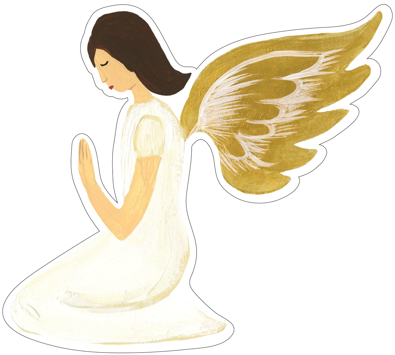 Angel Praying Print & Cut File - Snap Click Supply Co.