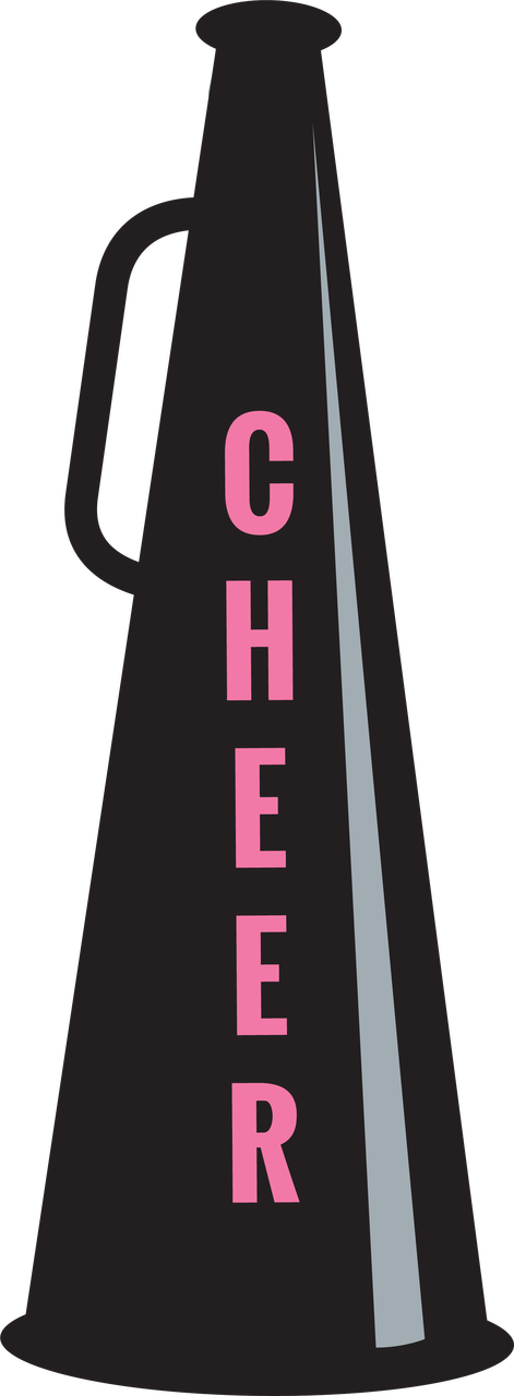 Cheer Cone SVG Cut File - Snap Click Supply Co.