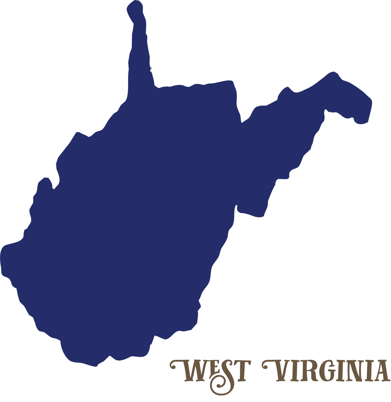 West Virginia SVG Cut File - Snap Click Supply Co.
