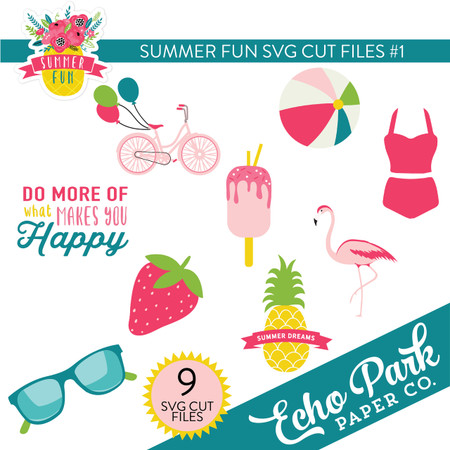Summer Fun SVG Cut Files #1 - Snap Click Supply Co.