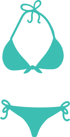 Bikini SVG Cut File - Snap Click Supply Co.
