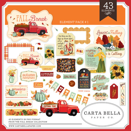 Fall Break Element Pack #1 - Snap Click Supply Co.