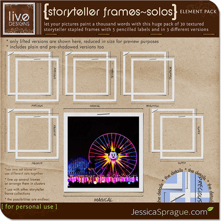 Storyteller Frames - Solos - Snap Click Supply Co.