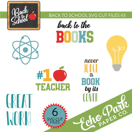 Back To School SVG Cut Files #3 - Snap Click Supply Co.