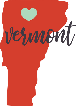 Vermont State SVG Cut File - Snap Click Supply Co.
