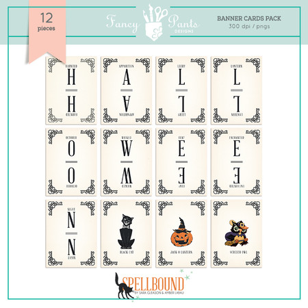 Spellbound Halloween Banner/Trading Cards Set - Snap Click Supply Co.
