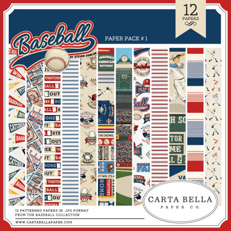 Baseball Paper Pack #1 - Snap Click Supply Co.