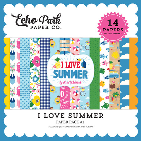 I Love Summer Paper Pack #2 - Snap Click Supply Co.