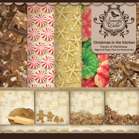 Christmas in the Kitchen baking papers kit - Snap Click Supply Co.
