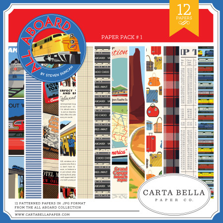 All Aboard Paper Pack #1 - Snap Click Supply Co.